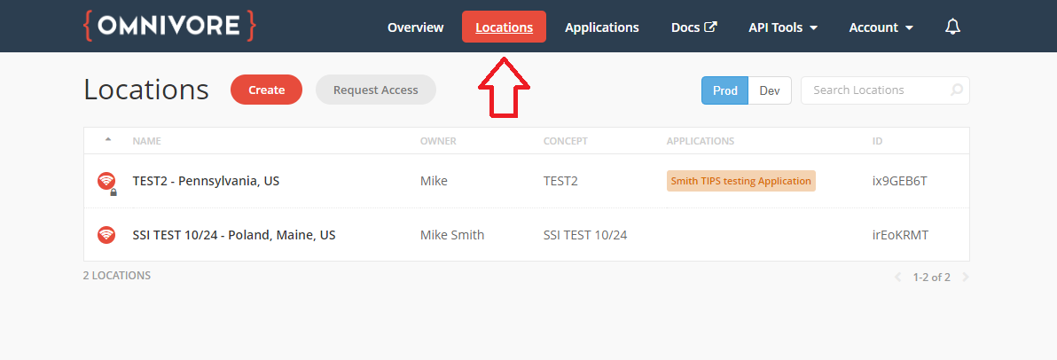 How To Find a Location's Omnivore Location ID – Omnivore API