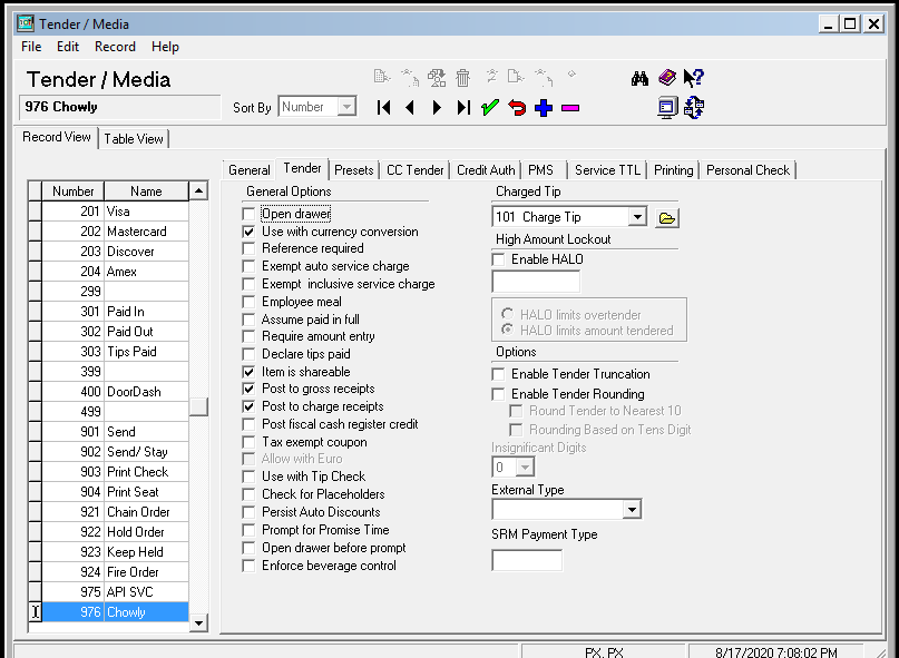 MICROS 3700 Install Handbook – Omnivore API